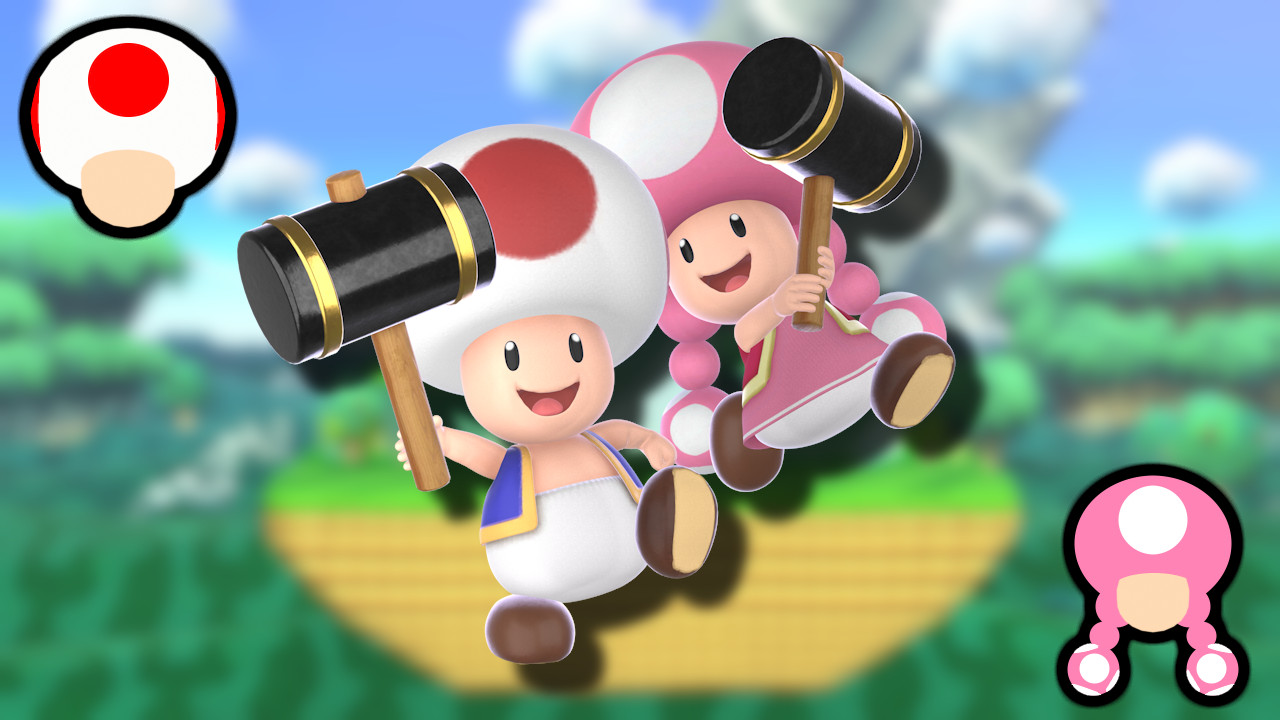 Toad and Toadette (Mario) Mod for Super Smash Bros. Ultimate | SSBU Mods