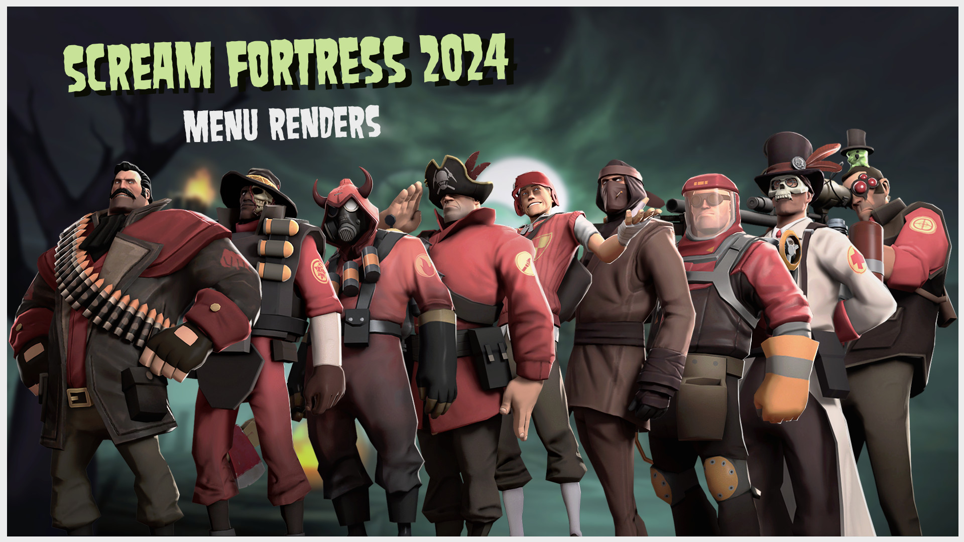 Scream Fortress 2024 Menu Renders Mod for Team Fortress 2 | TF2 Mods