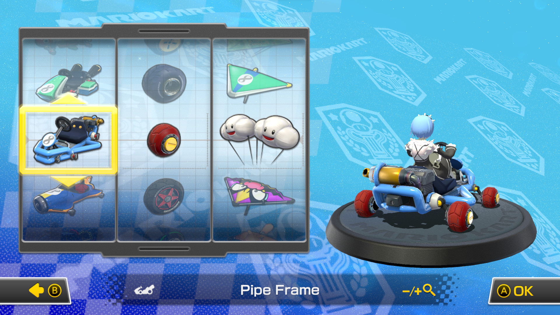 Re:ZERO Rem in MK8DX Mod for Mario Kart 8 Deluxe | MK8D Mods