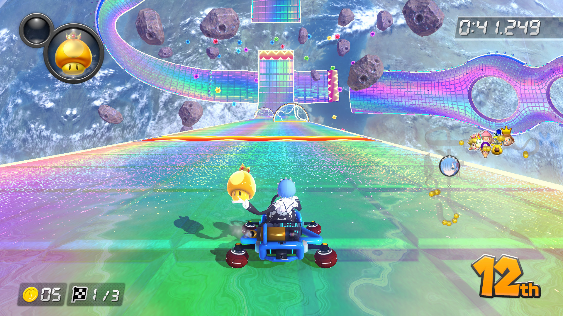 Re:ZERO Rem in MK8DX Mod for Mario Kart 8 Deluxe | MK8D Mods