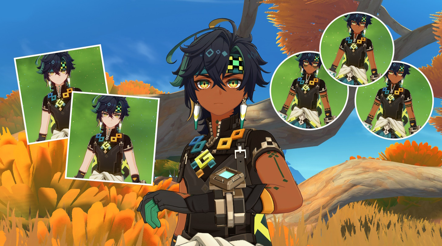 Raised Bandana / Visible Eyebrows for Kinich Mod for Genshin Impact ...