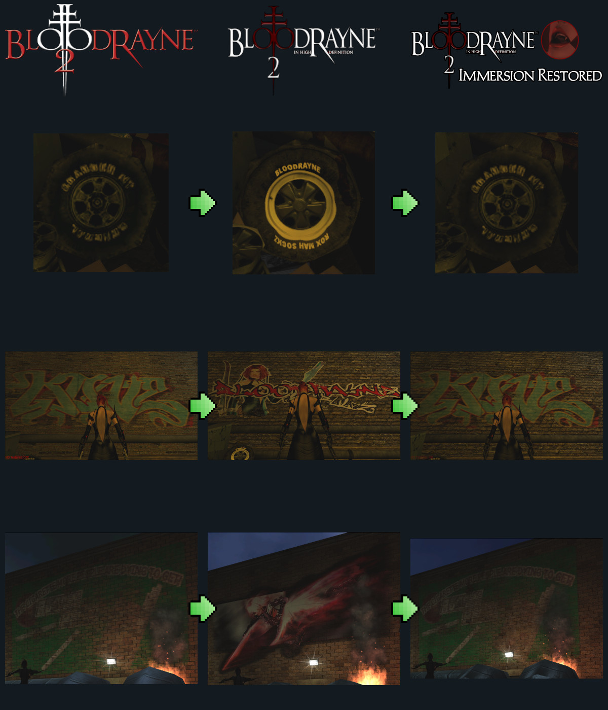 BloodRayne 2 HD - Immersion Restored Mod for BloodRayne 2 | BR2 Mods