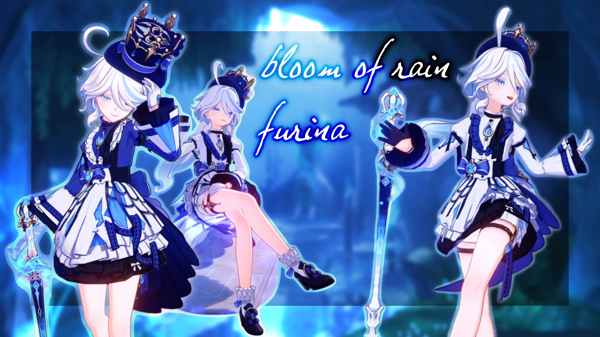 bloom of rain furina + weapon Mod for Genshin Impact | GI Mods
