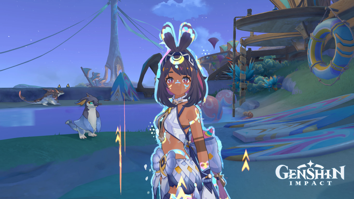 Sunset Surfer Mualani Mod for Genshin Impact | GI Mods