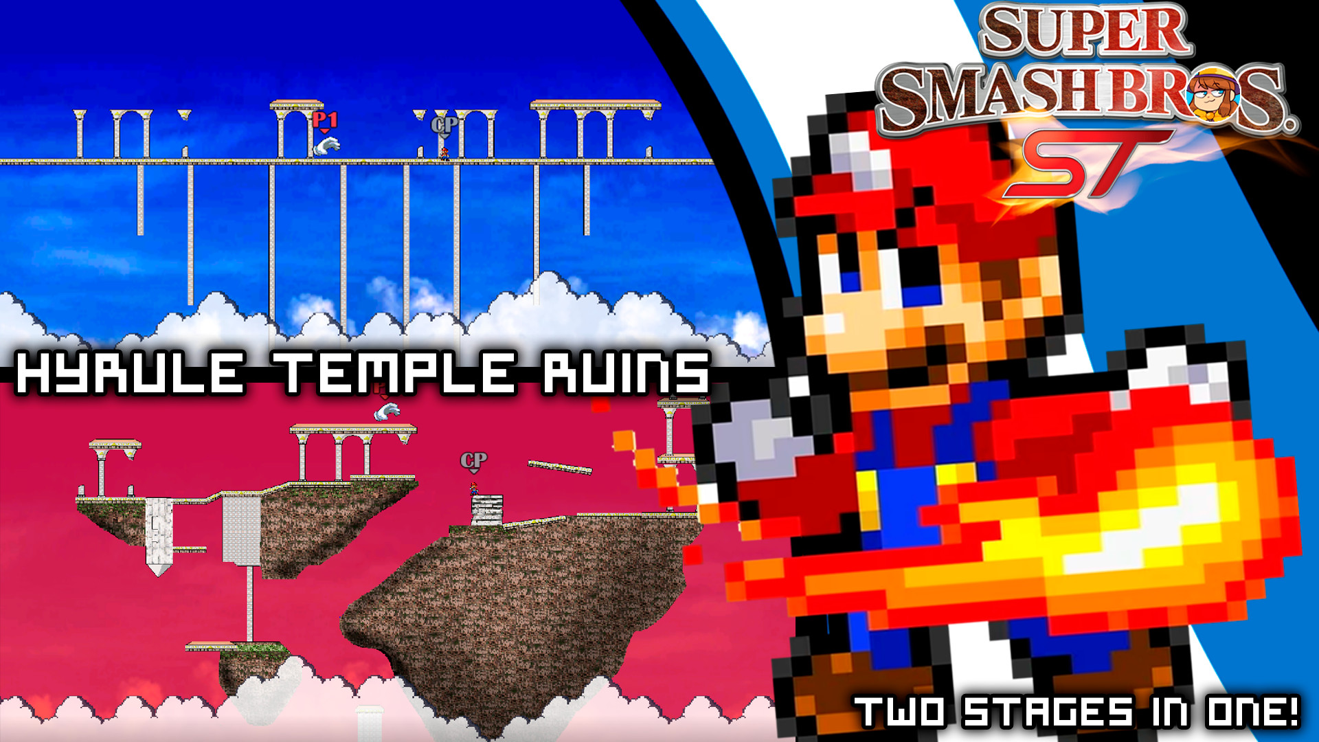 "Hyrule Temple Ruins" from SSBST [0.9.5/CMC+] Mod for Super Smash Bros ...