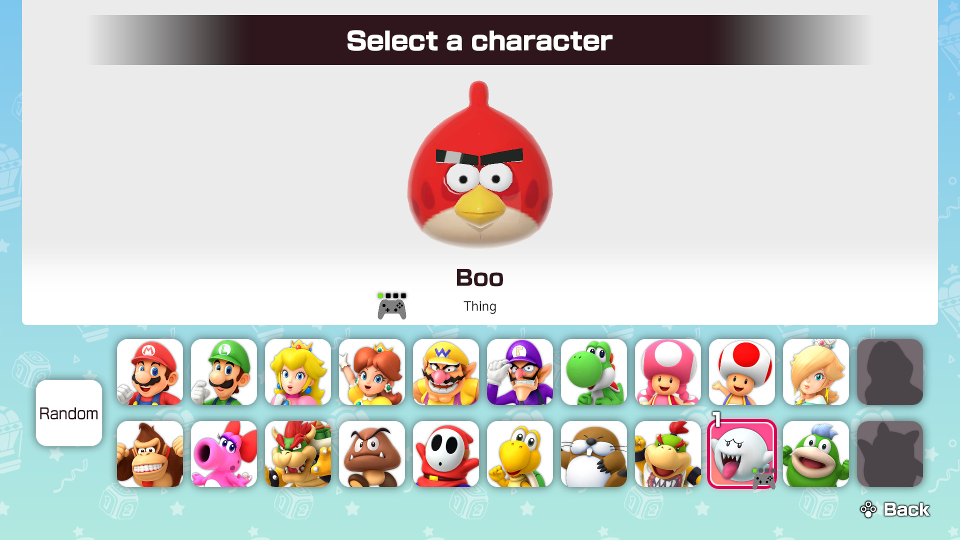 Red (Angry Birds) Mod for Super Mario Party Jamboree | SMPJ Mods