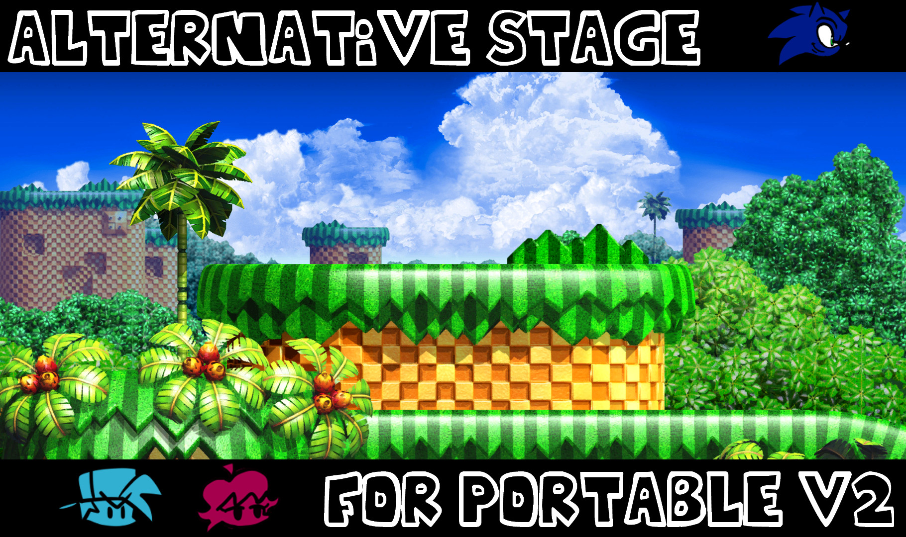 Alternative Stage for Portable V2 Mod for Friday Night Funkin' | FNF Mods