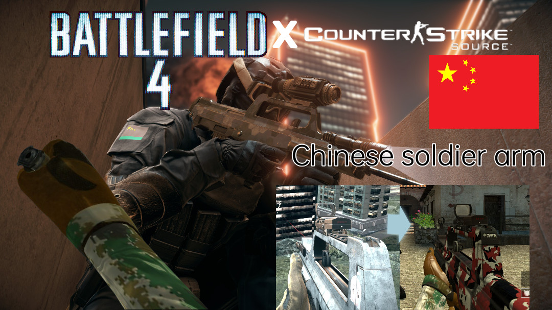 Battlefield 4 Chinese soldier hand Mod for Counter-Strike: Source | CS ...