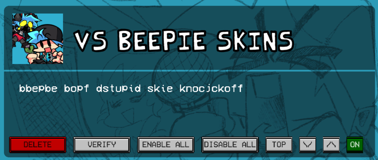 VS Beepie skin pack! [PSYCH ONLINE] Mod for Friday Night Funkin' | FNF Mods