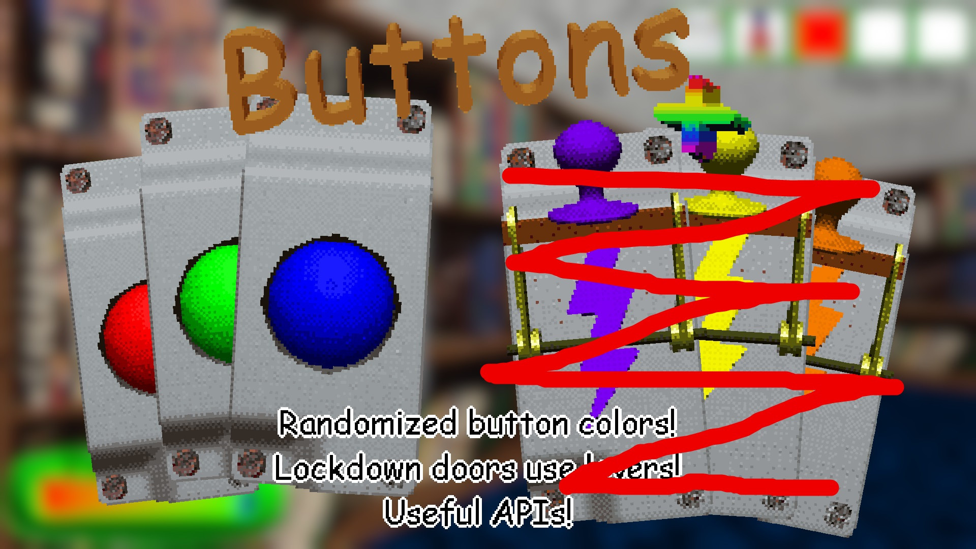 Colorful Buttons (0.7.X) Mod for Baldi's Basics | Baldi Mods