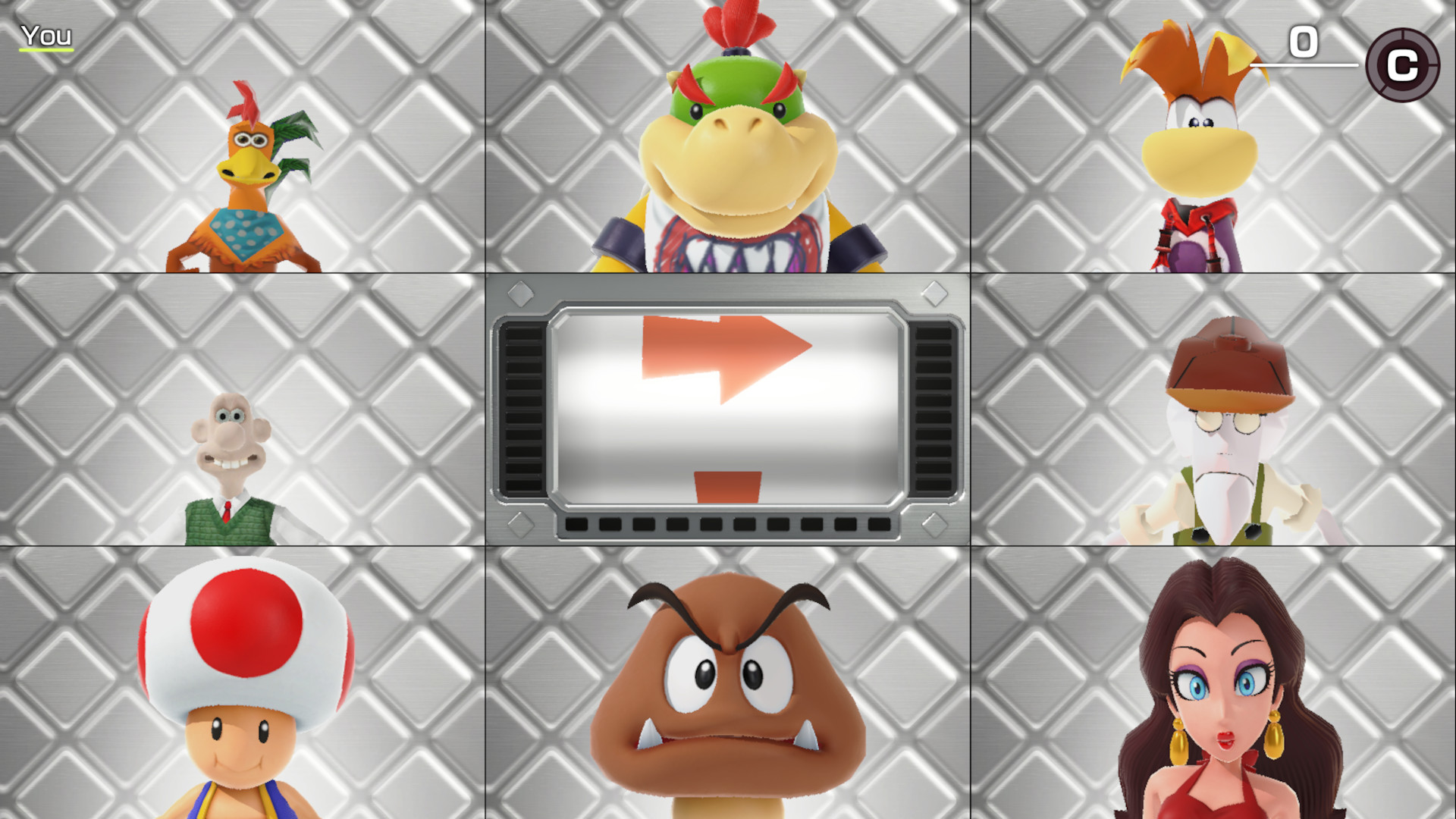 Rayman (over Mario) Mod for Super Mario Party Jamboree | SMPJ Mods