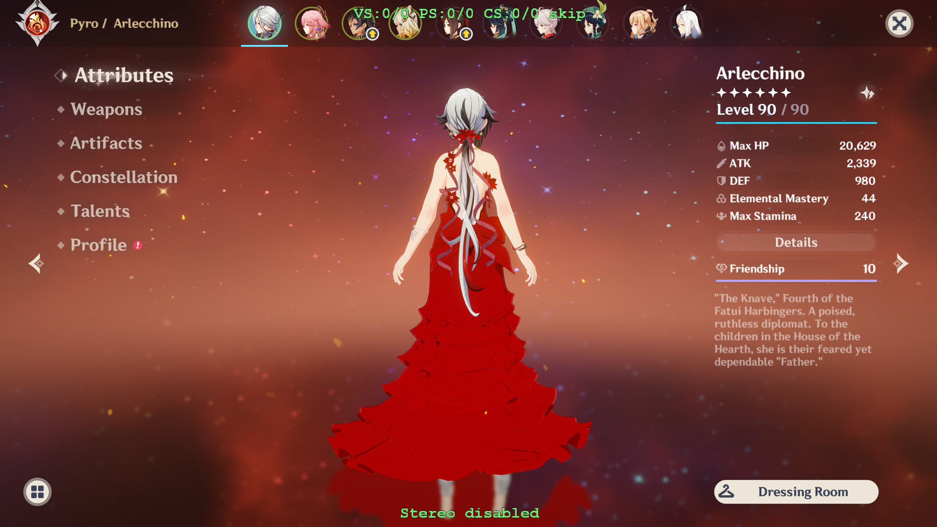 Arlecchino in aerith's dress Mod for Genshin Impact | GI Mods