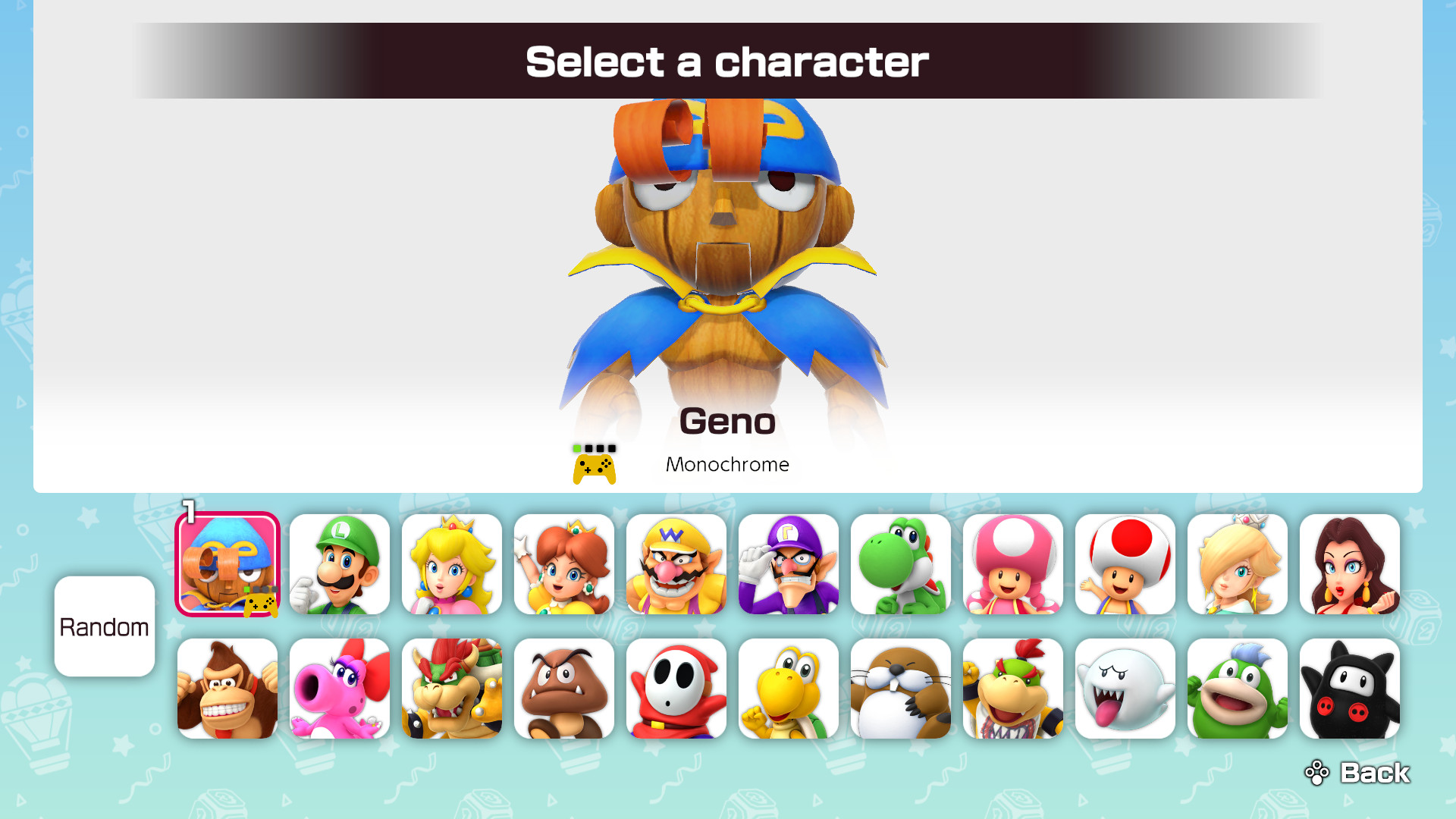Geno (over Mario) Mod for Super Mario Party Jamboree | SMPJ Mods