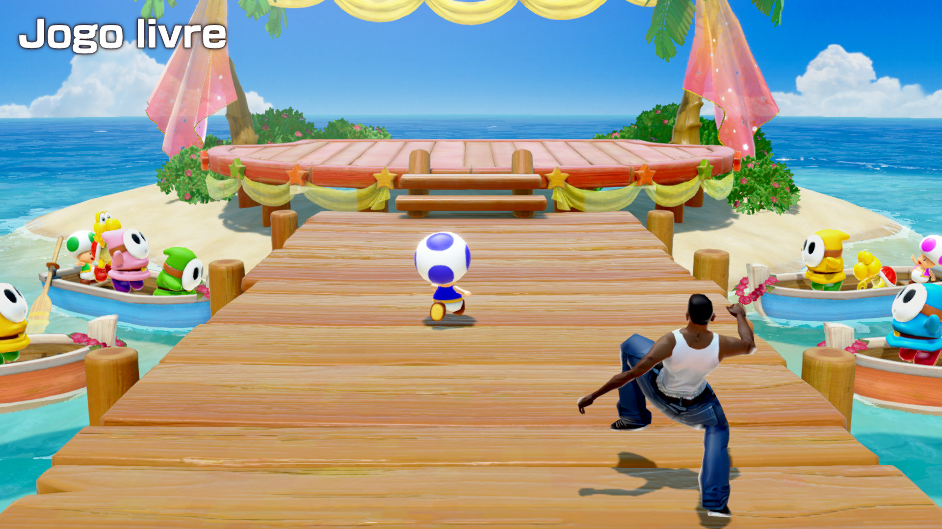 Carl the CJ Johnson Mod for Super Mario Party Jamboree | SMPJ Mods