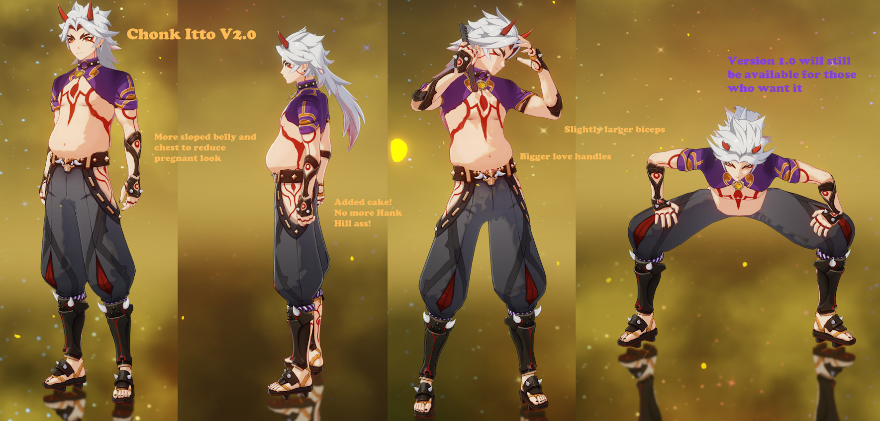 Chonk Itto Mod for Genshin Impact | GI Mods