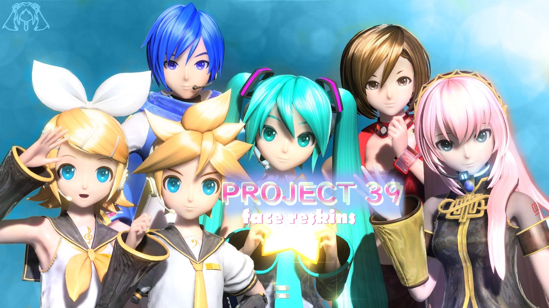 PROJECT39 face reskins Mod for Hatsune Miku: Project DIVA Mega Mix+ | PDMegaMix+ Mods