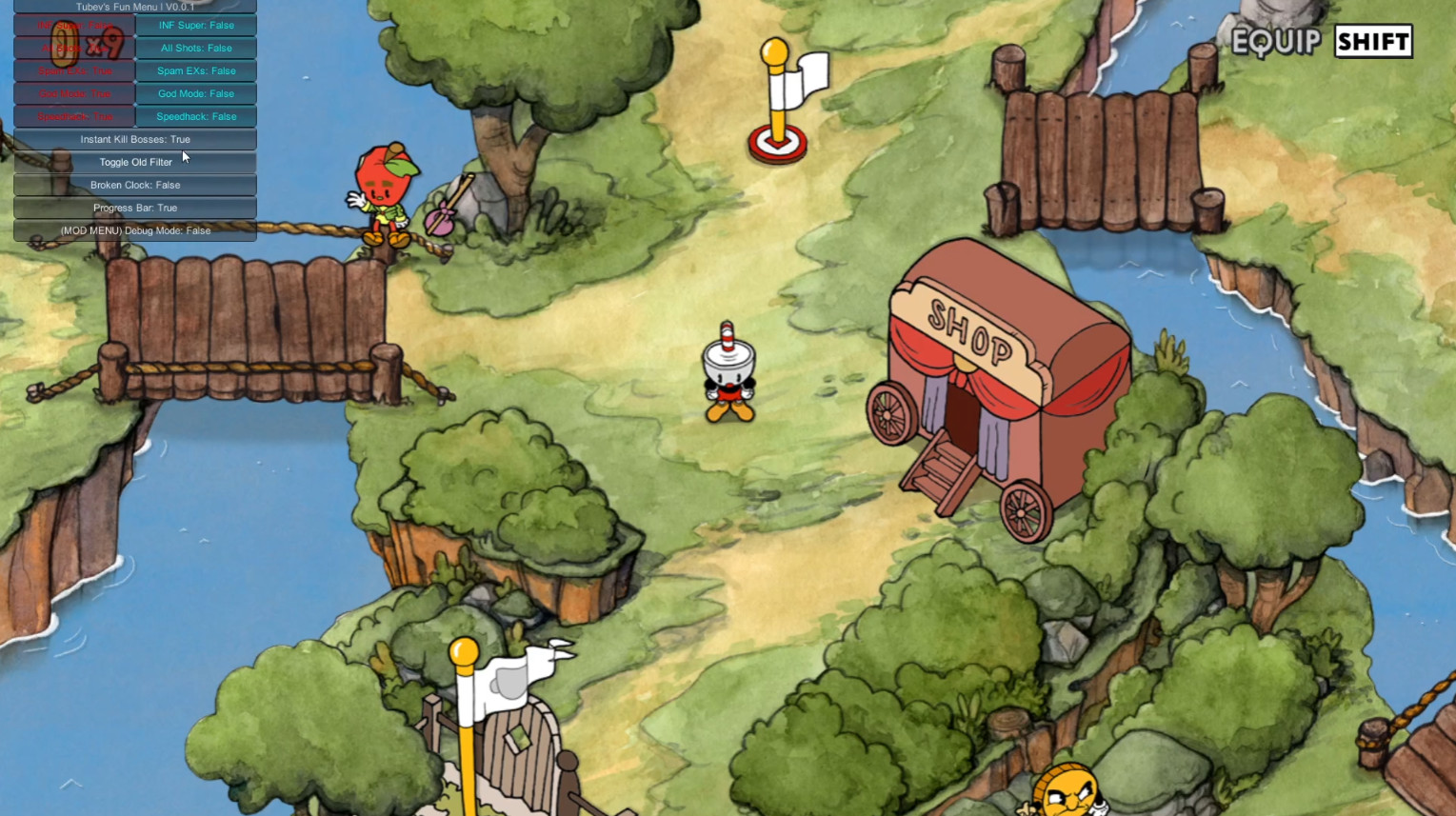 Tubey's Fun Menu Mod for Cuphead | Cuphead Mods