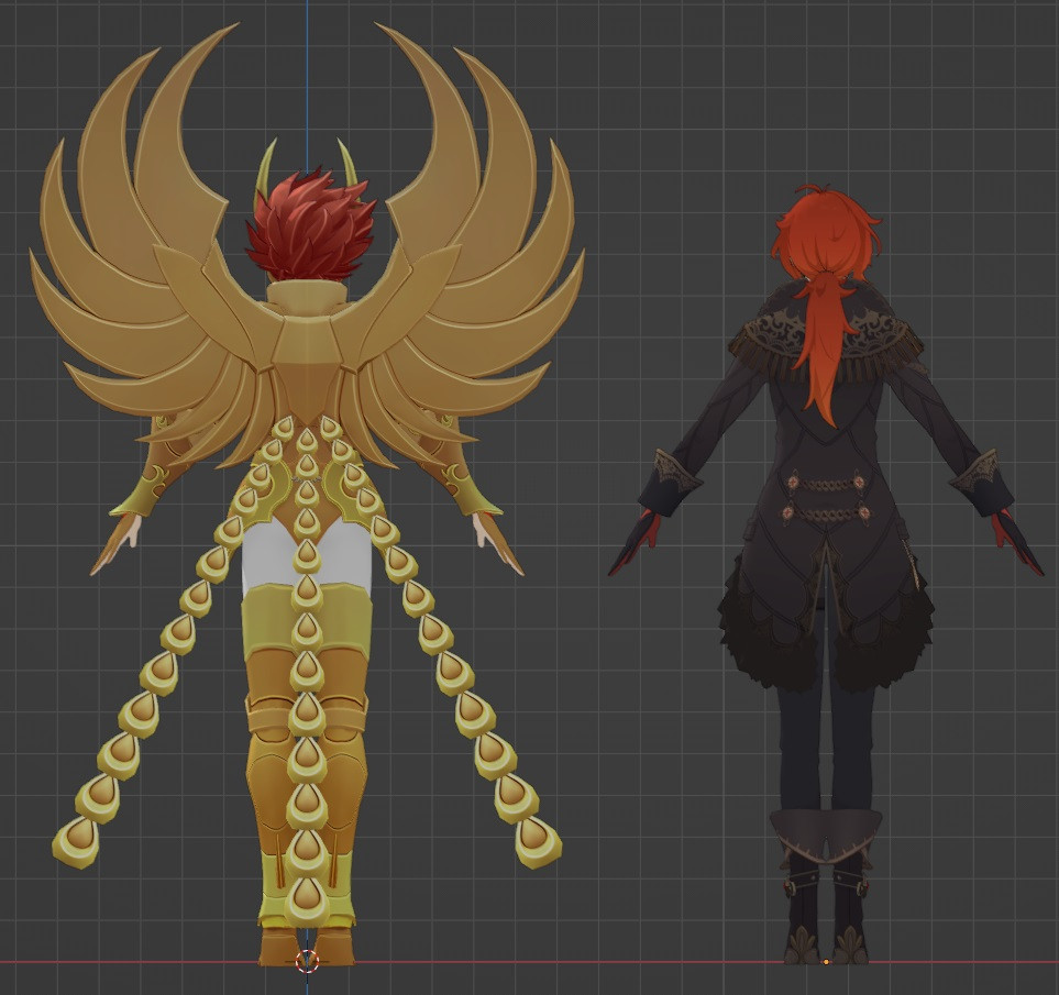 Divine Phoenix Cloth Diluc Mod for Genshin Impact | GI Mods
