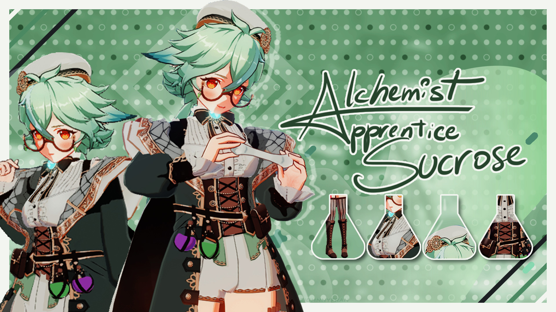Alchemist Apprentice Sucrose Mod for Genshin Impact | GI Mods