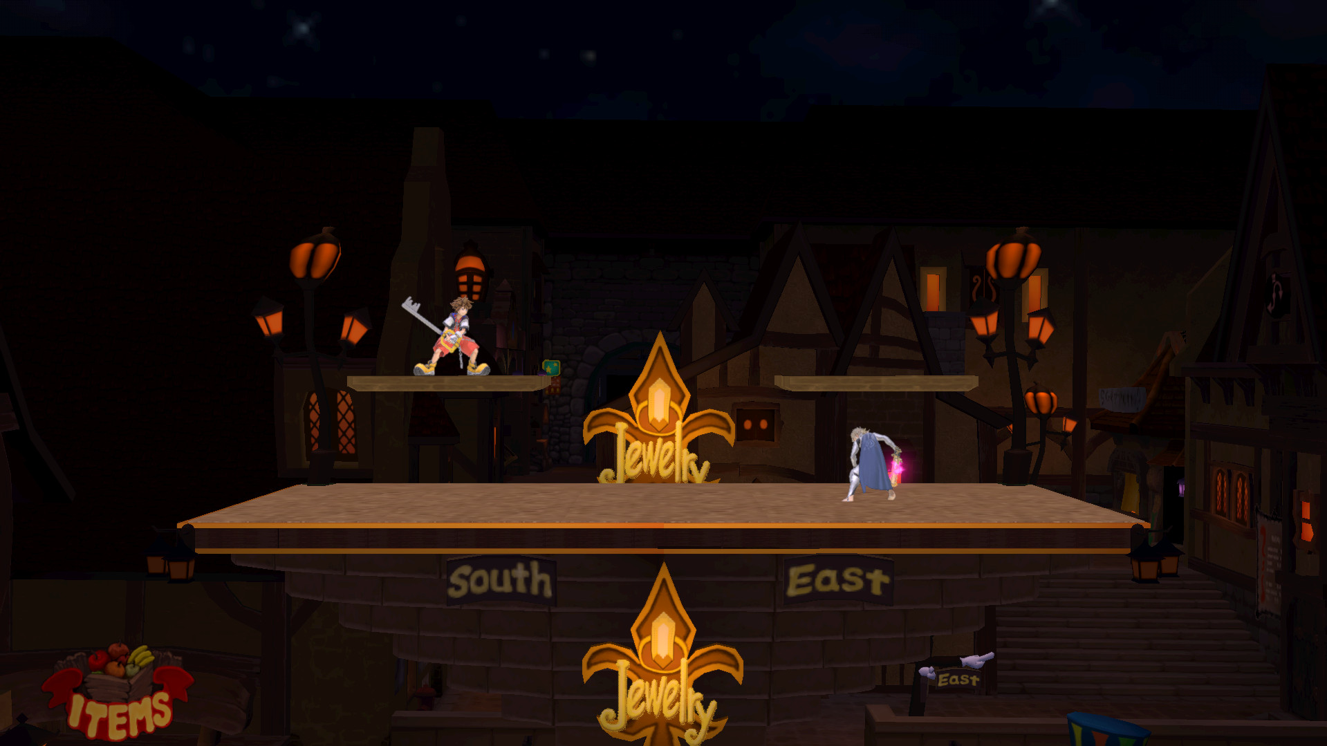 Traverse Town over SBF Mod for Super Smash Bros. Ultimate | SSBU Mods