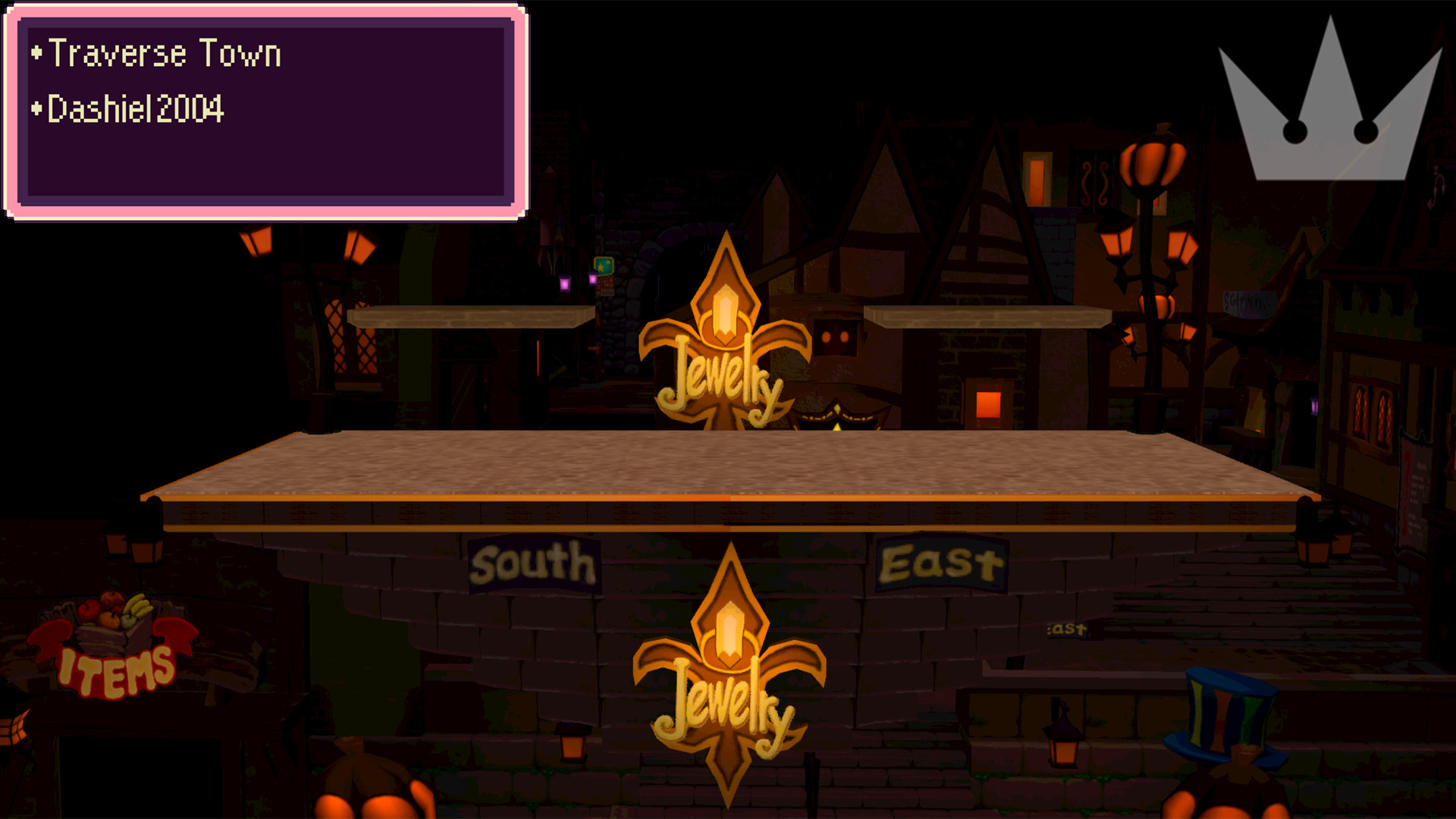 Traverse Town over SBF Mod for Super Smash Bros. Ultimate | SSBU Mods