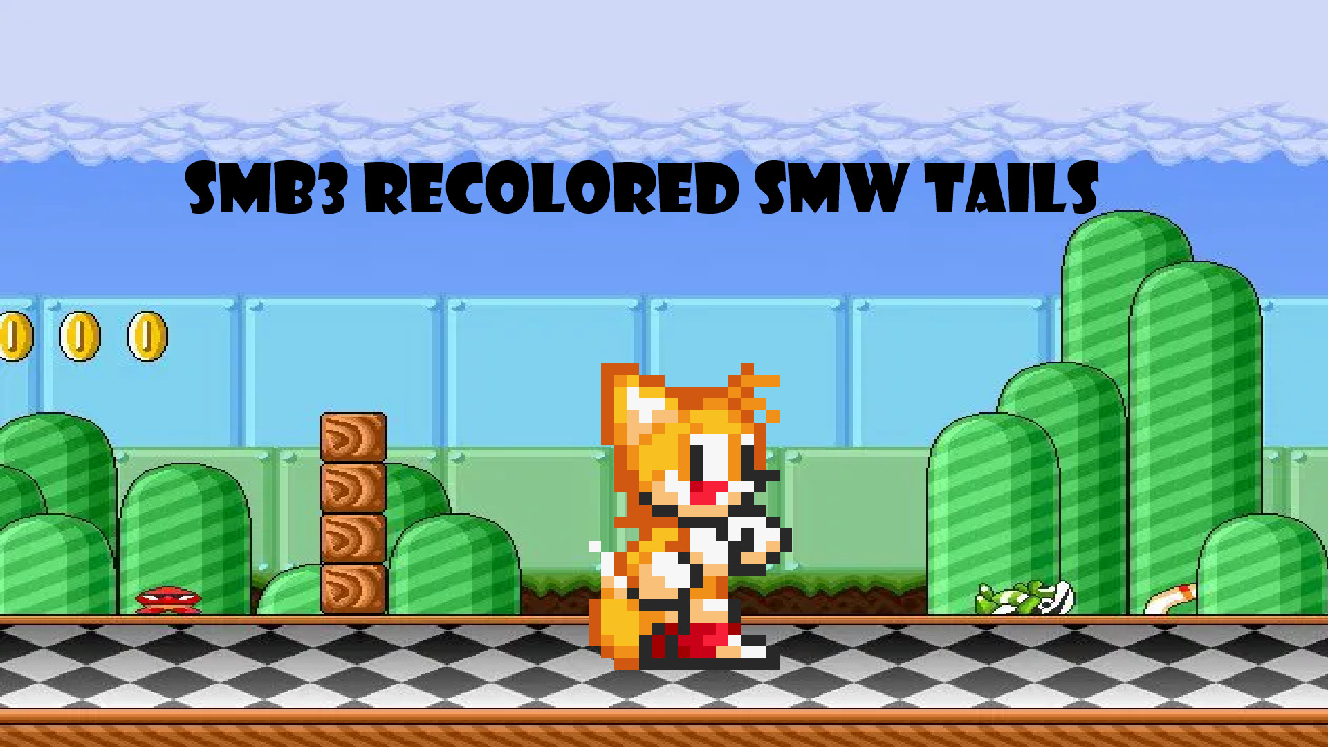 SMB3 Recolored SMW Tails Mod for Super Mario Bros. X | SMBX Mods