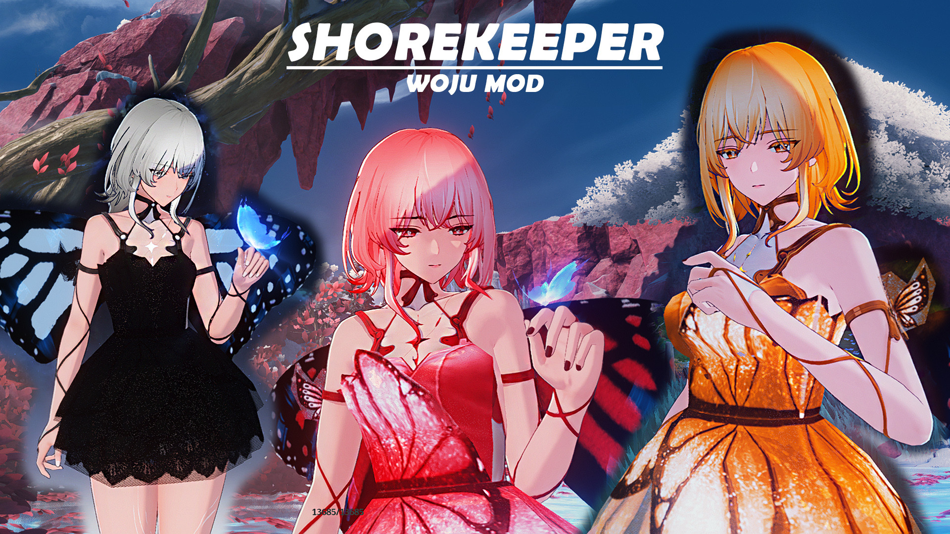 Woju - Butterfly Keeper [Shorekeeper] Colored Mod for Wuthering Waves ...