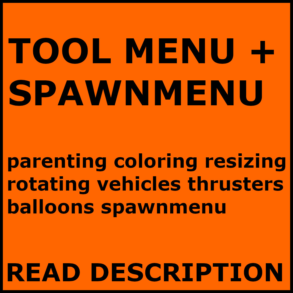 JBMod SPAWNMENU+TOOLMENU V2 Mod for JBMod | JBMod Mods