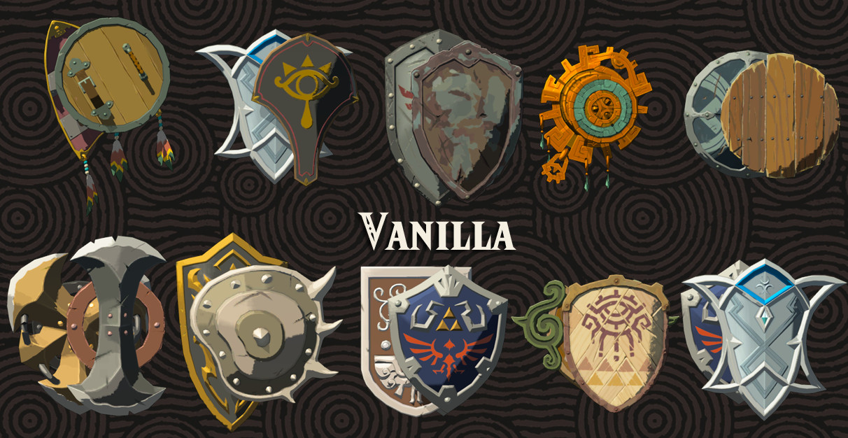 Centered Fused Shields Mod for The Legend of Zelda: Tears of the ...