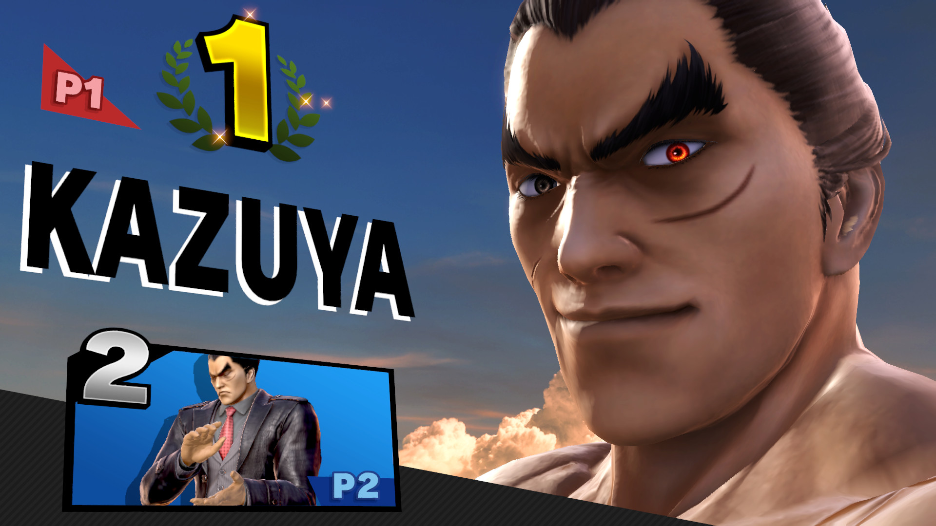 Tekken 1 Kazuya Win Screen Mod for Super Smash Bros. Ultimate | SSBU Mods