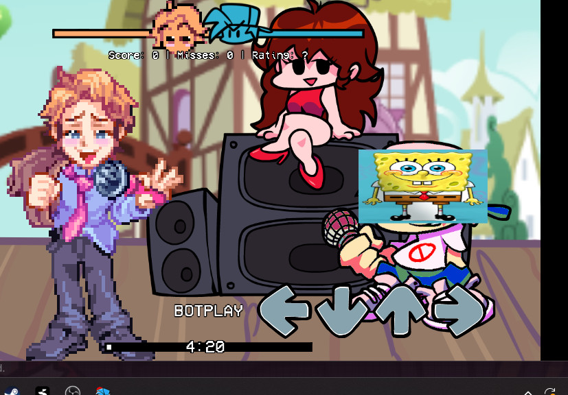 EVIL RAINBOW DASH VS SPONGEBOB AETHOS!!!!! Mod for Friday Night Funkin ...