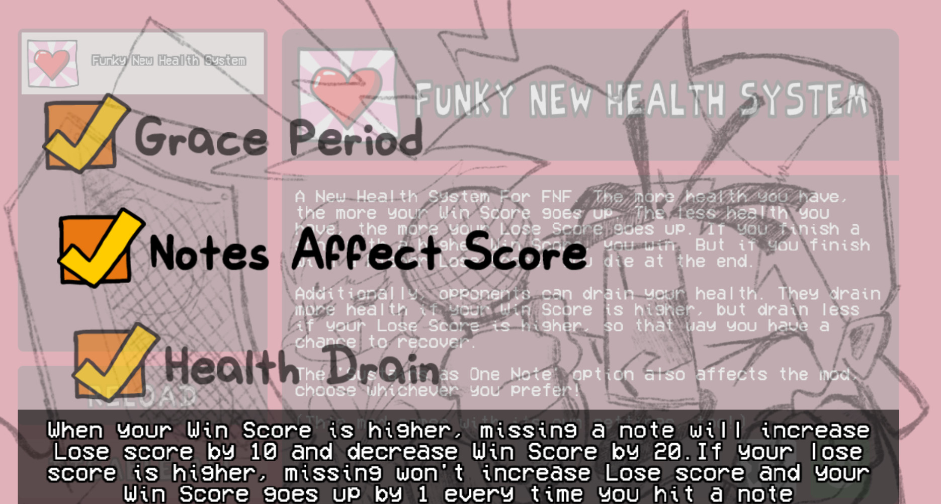 Funky New Health System Mod for Friday Night Funkin' | FNF Mods