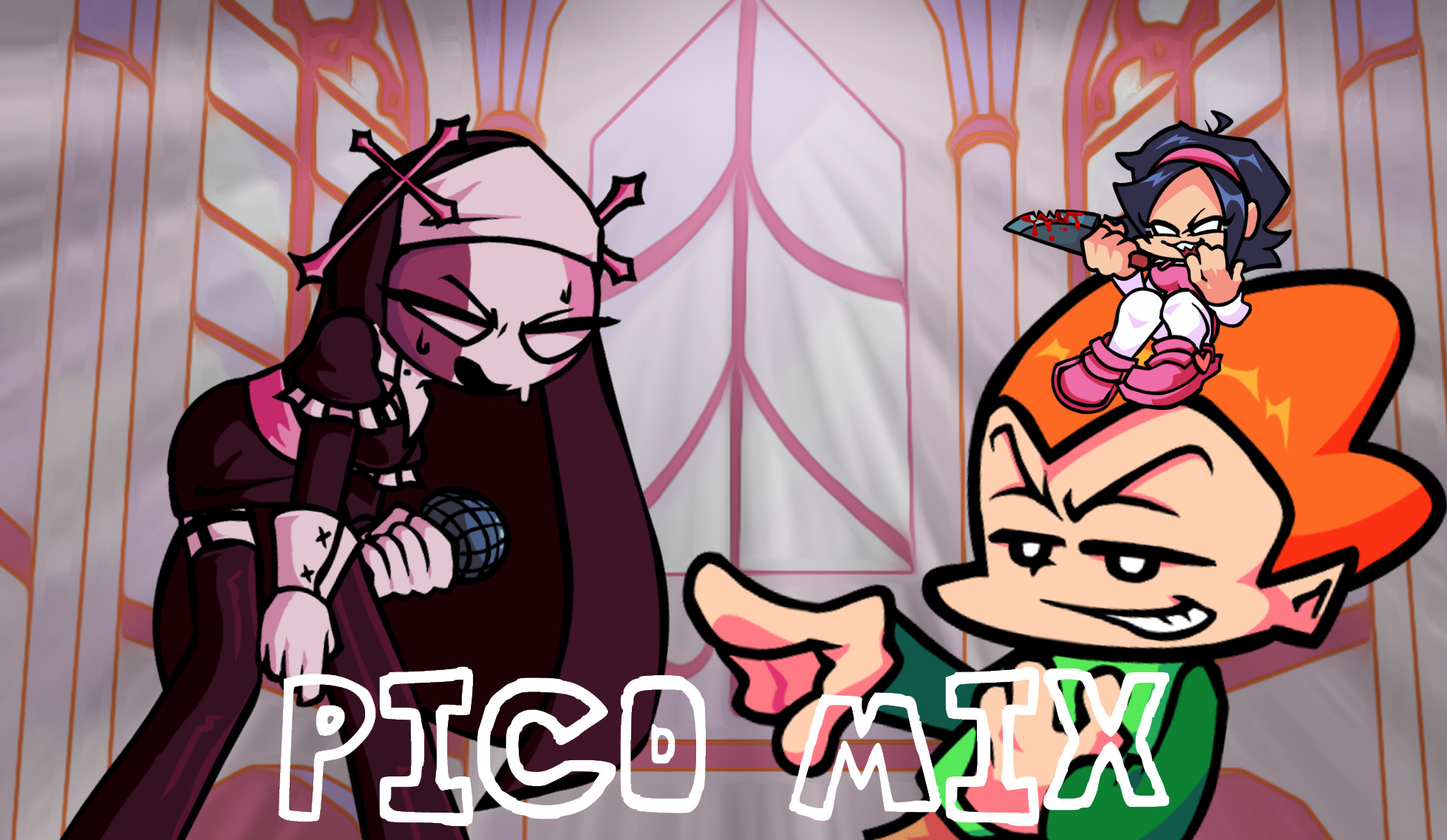 Mid-Fight Masses (Pico Mix) Mod for Friday Night Funkin' | FNF Mods