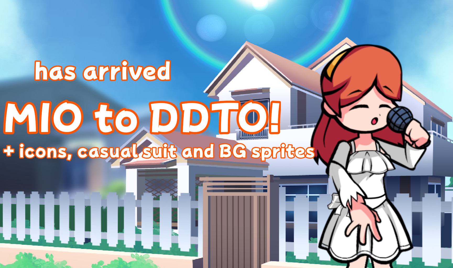 Mio Sprites to DDTO! + casual and icons! Mod for Friday Night Funkin ...