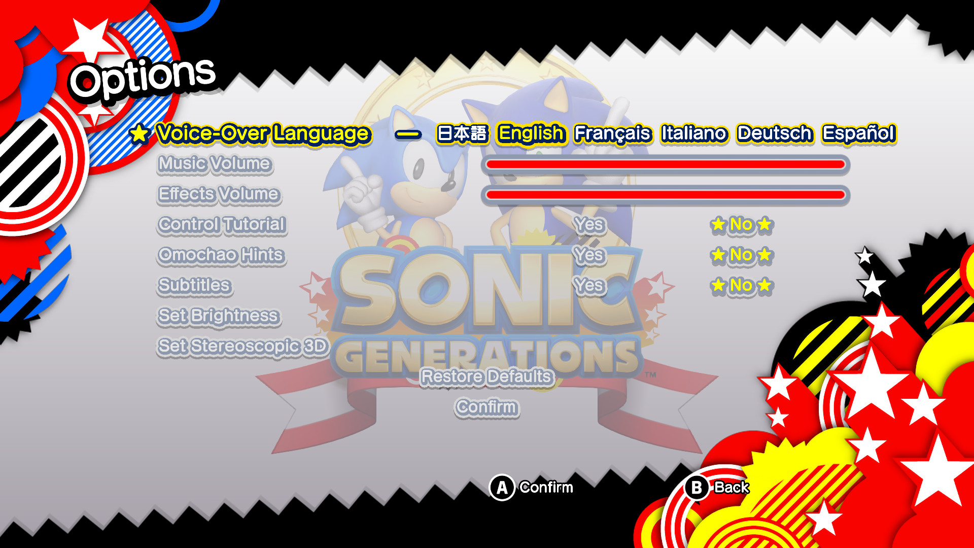 Remastered GUI Mod for Sonic Generations (2011) | Gens Mods