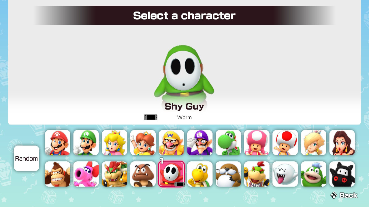 Green Shy Guy Mod for Super Mario Party Jamboree | SMPJ Mods