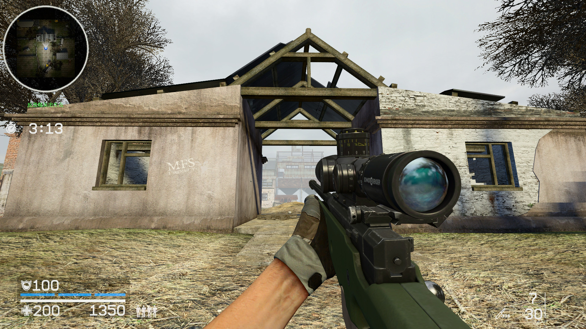 98B AWM that allows to aim with the side sight Mod for Counter-Strike ...