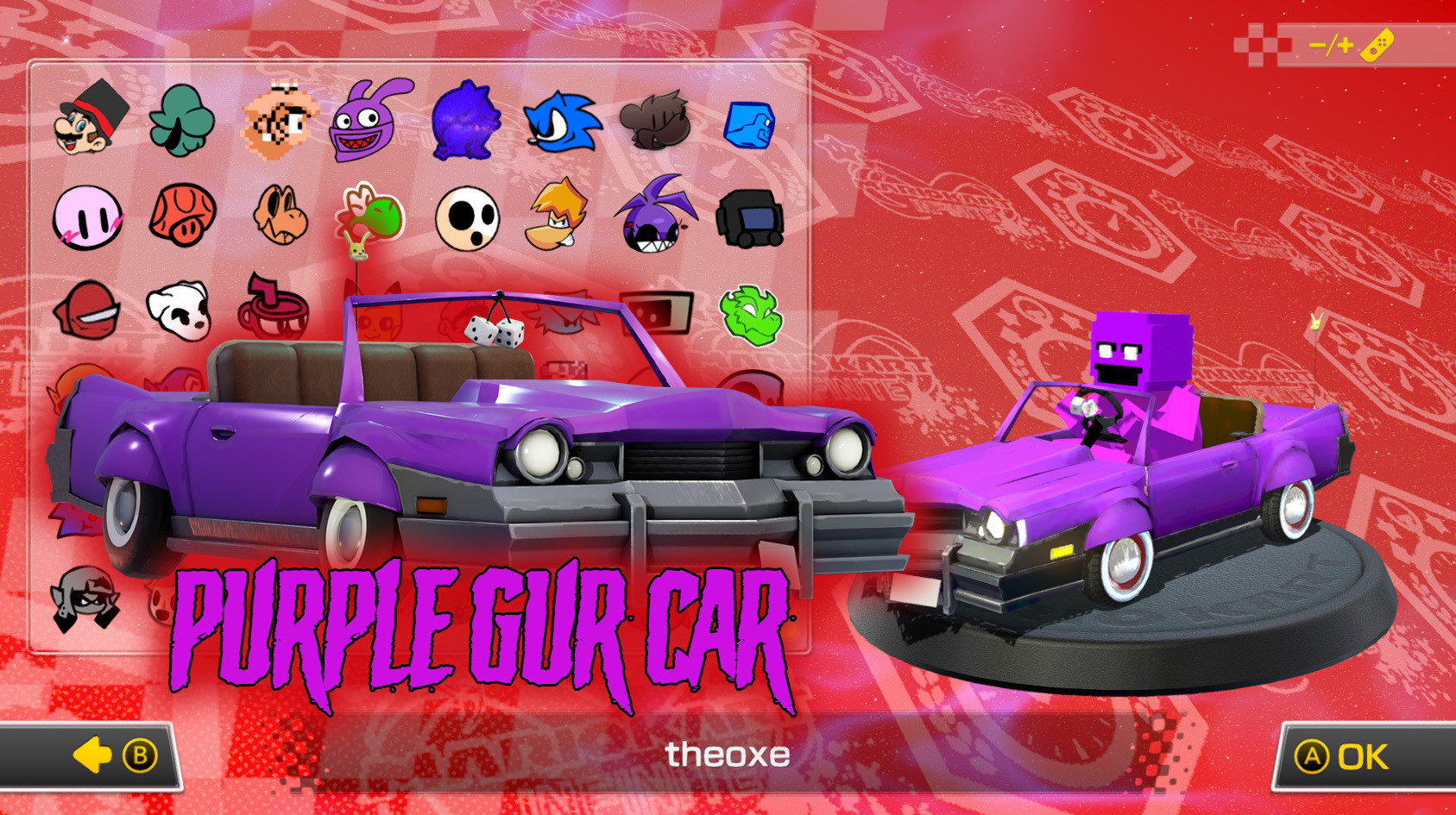 Purple Guy Car Mod for Mario Kart 8 Deluxe | MK8D Mods