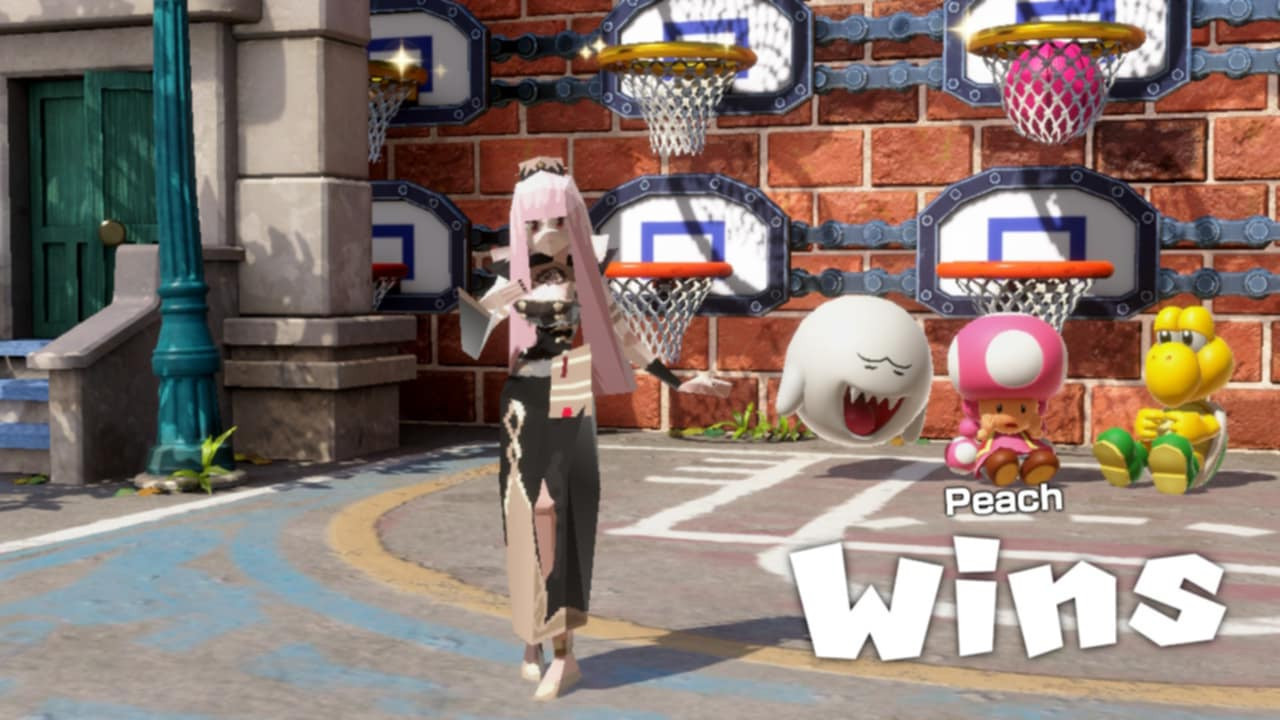 Low Poly Mori Calliope over Peach Mod for Super Mario Party Jamboree ...