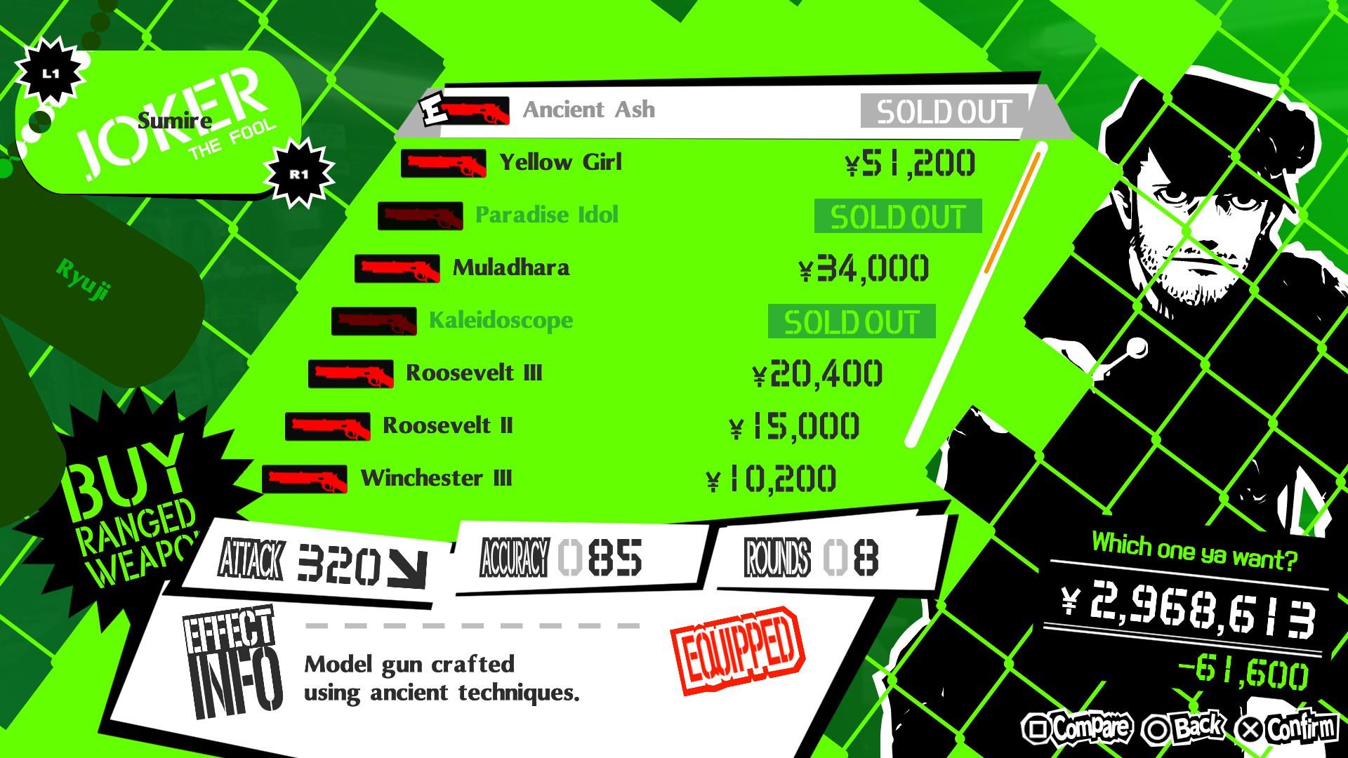 Kasumi as Protag - Weapons & Equipment Patch Mod for Persona 5 Royal ...