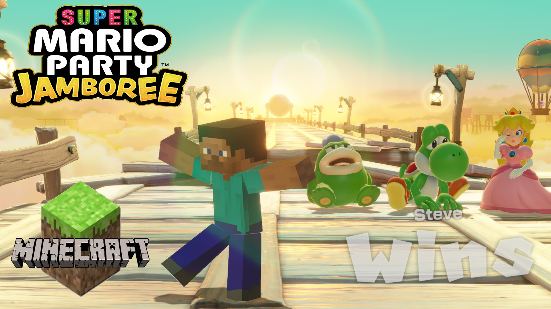 SSBU Minecraft Steve [Request Delivery] Mod for Super Mario Party ...