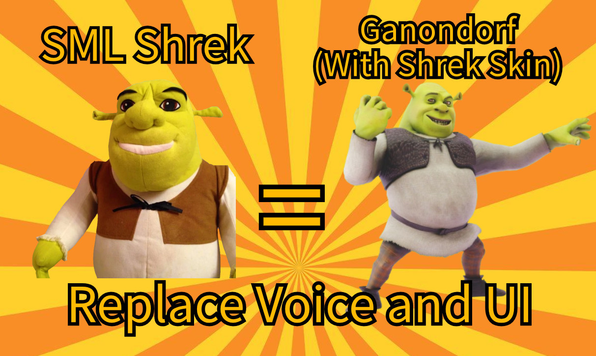 SML Shrek Voice and UI Over Ganondorf c00 Mod for Super Smash Bros ...