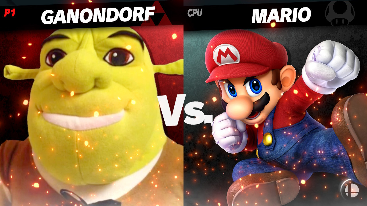 SML Shrek Voice and UI Over Ganondorf c00 Mod for Super Smash Bros ...