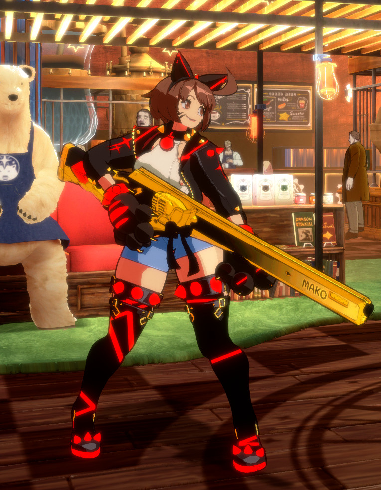 Mako Mankanphelt for Neko Elp Mod for GUILTY GEAR -STRIVE- | GGST Mods
