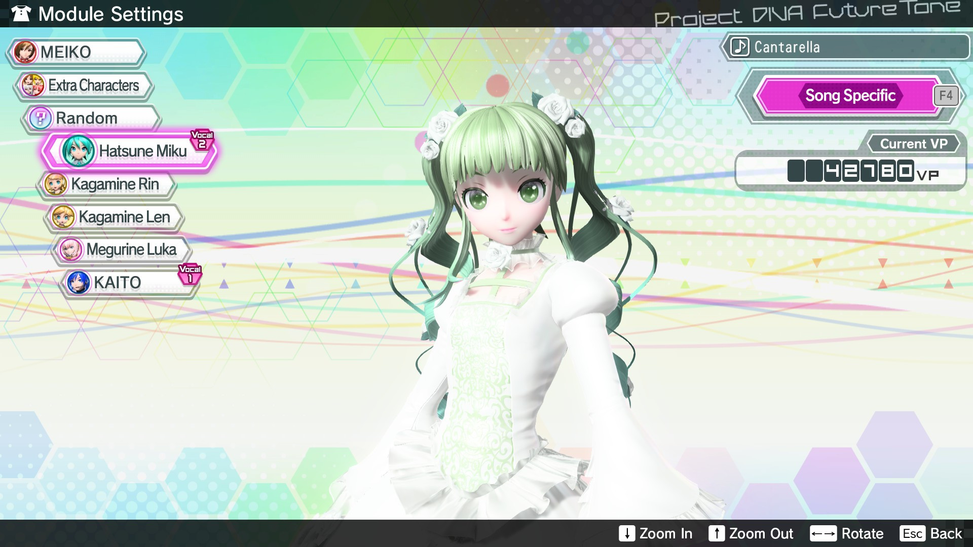 Rosa Bianca/Notte mask removal (for convenience) Mod for Hatsune Miku ...