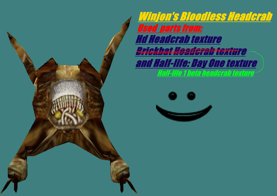 Bloodless Headcrab Mod for Half-Life | HL Mods