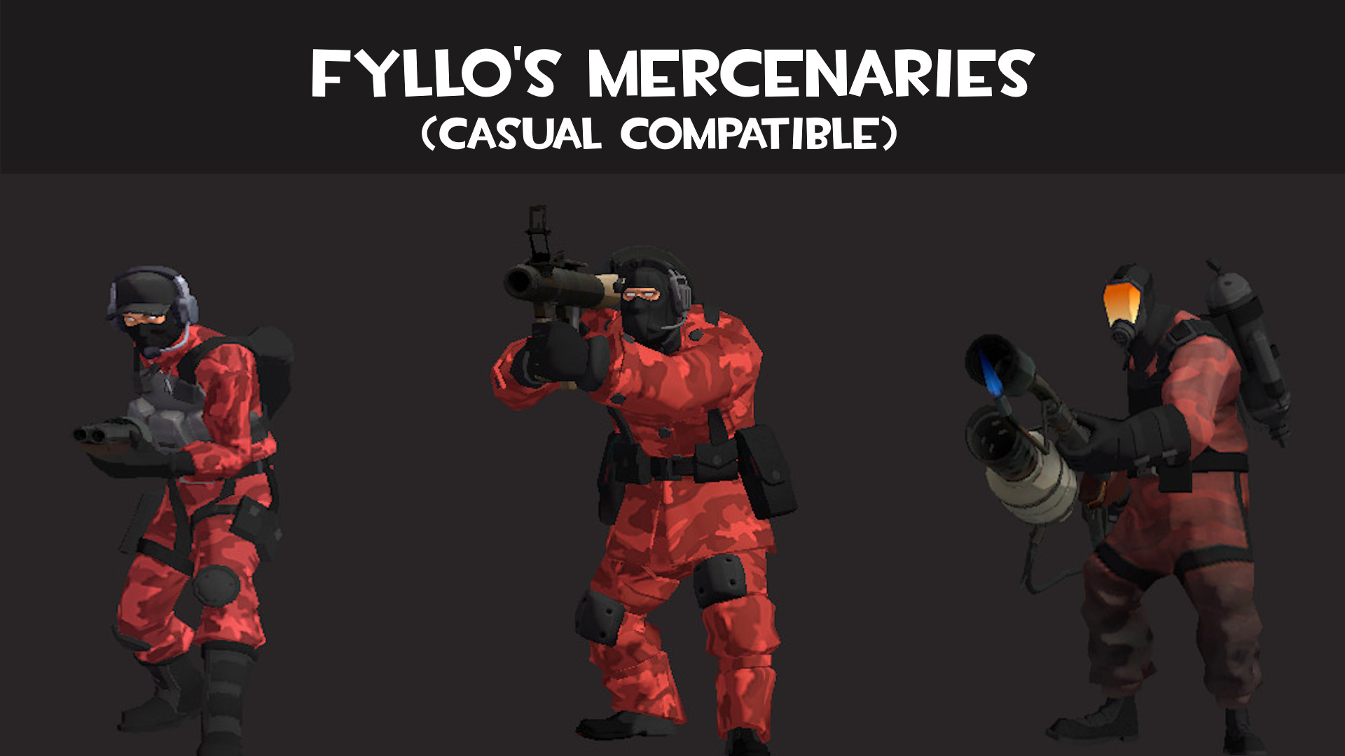 Fyllo's Mercenaries (Casual Compatible) Mod for Team Fortress 2 | TF2 Mods