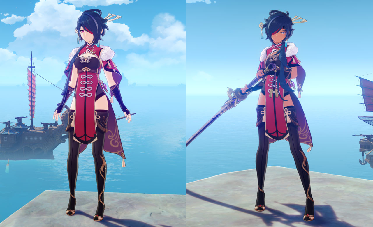 Beidou - Kaeya's Hair & Body Proportions Mod for Genshin Impact | GI Mods