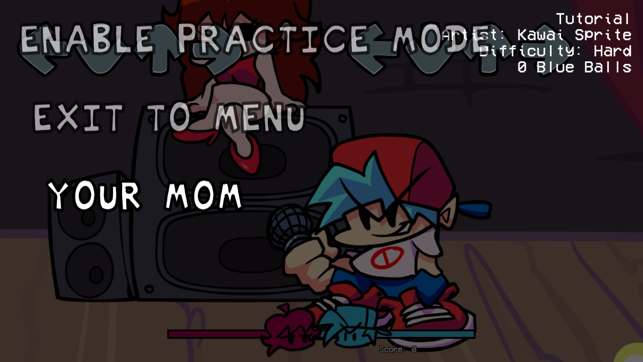 Your Mom Button [V-Slice] Mod for Friday Night Funkin' | FNF Mods