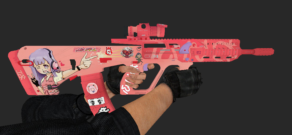 [CoD] AUG: Waifu (Tracer Pack: Notice Me 1.0) Mod for Counter-Strike 1. ...